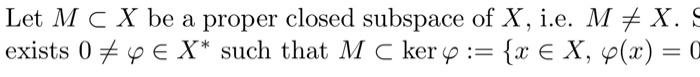 Solved Let M⊂X be a proper closed subspace of X, i.e. M =X. | Chegg.com Solved Let M⊂X be a proper closed subspace of X, i.e. M =X. | Chegg.com