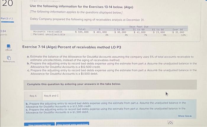 Solved Journal entry worksheet Record estimated bad debts | Chegg.com