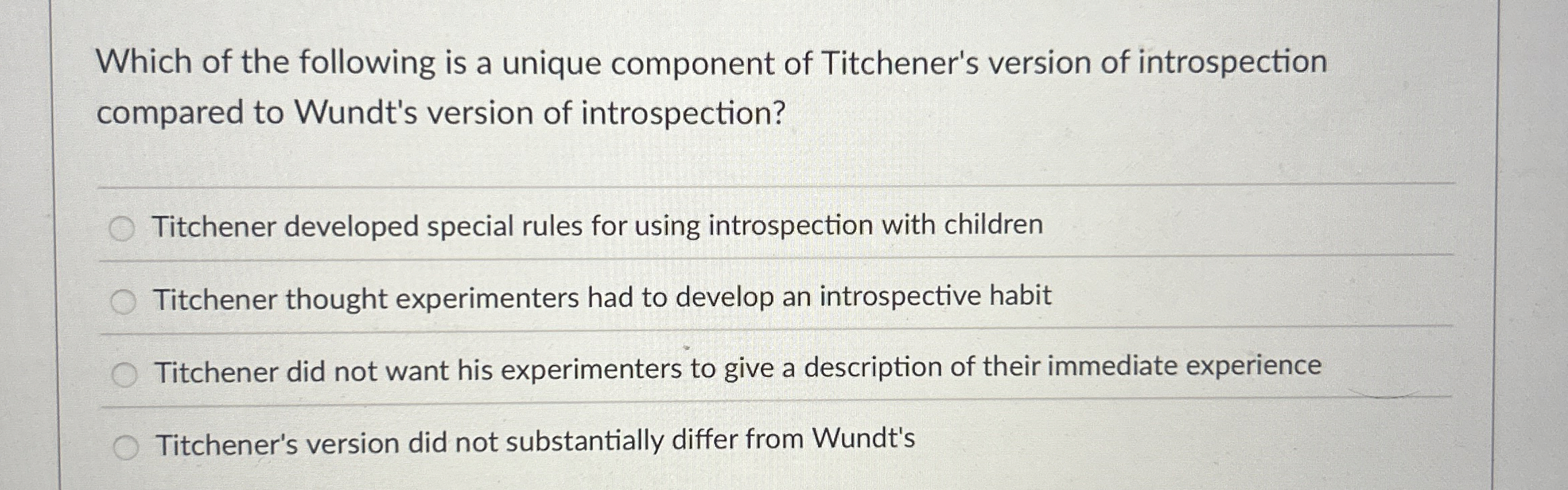 Solved Which of the following is a unique component of | Chegg.com