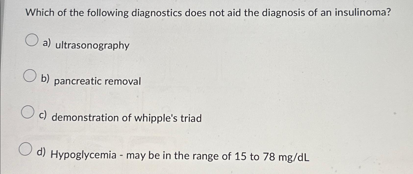 Solved Which of the following diagnostics does not aid the | Chegg.com