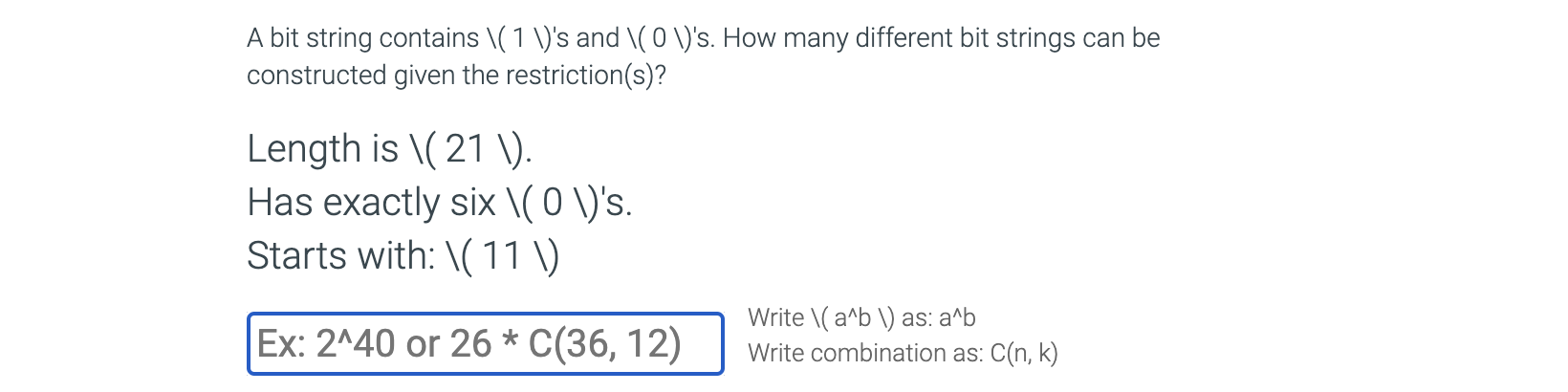Solved A bit string contains \( 1 \)'s and \( 0 \)'s. ﻿How | Chegg.com