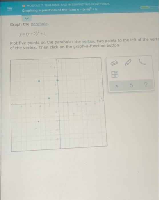 Solved MODULE 7: DUILDING AND INTERPRETING FUNCTIONS | Chegg.com