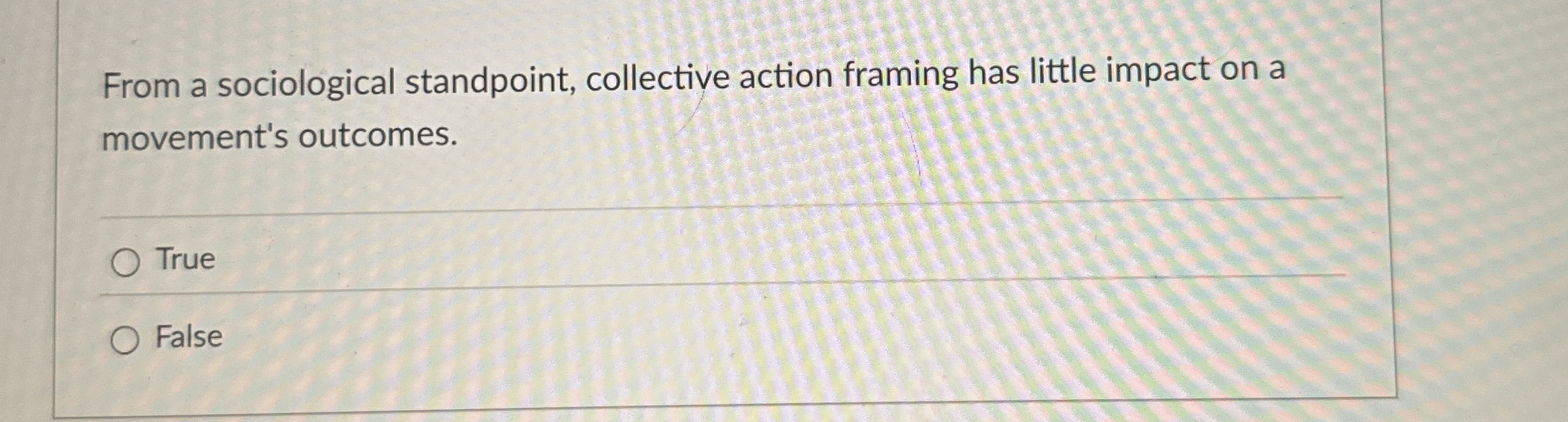 Solved From a sociological standpoint, collective action | Chegg.com