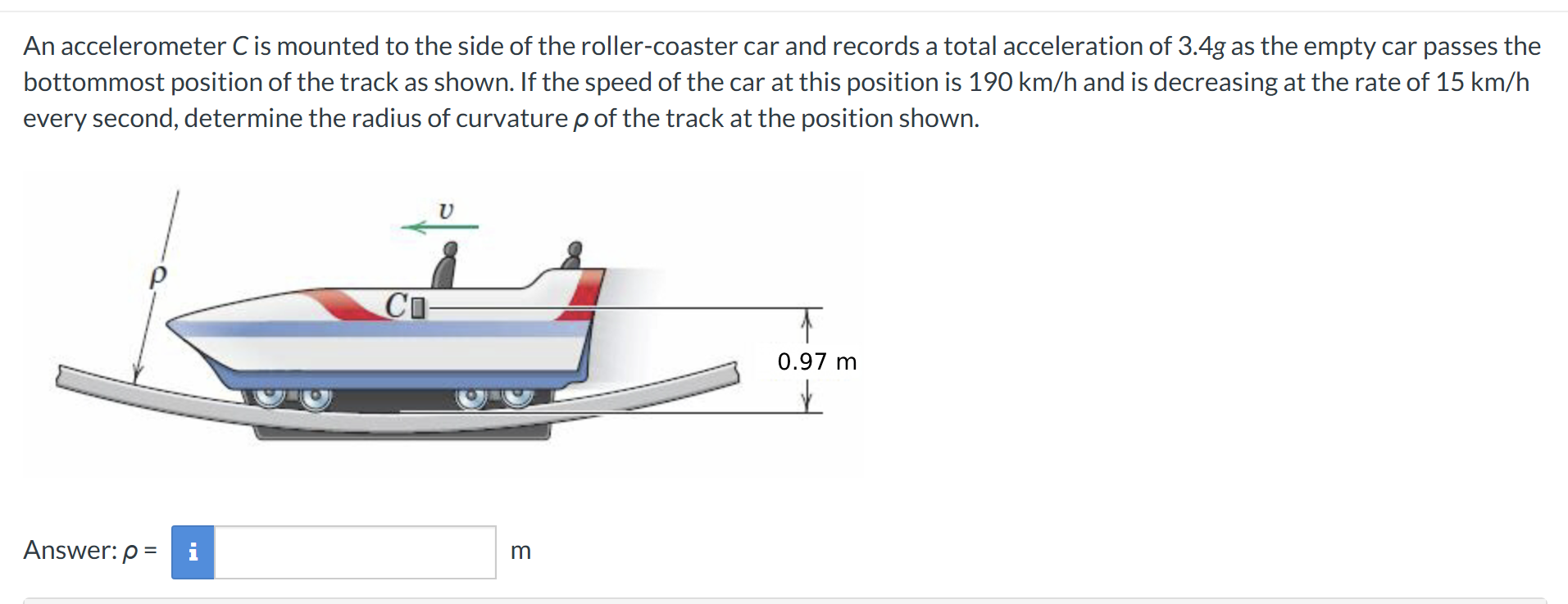 Solved An ﻿accelerometer C is ﻿mounted to ﻿the side of ﻿the | Chegg.com
