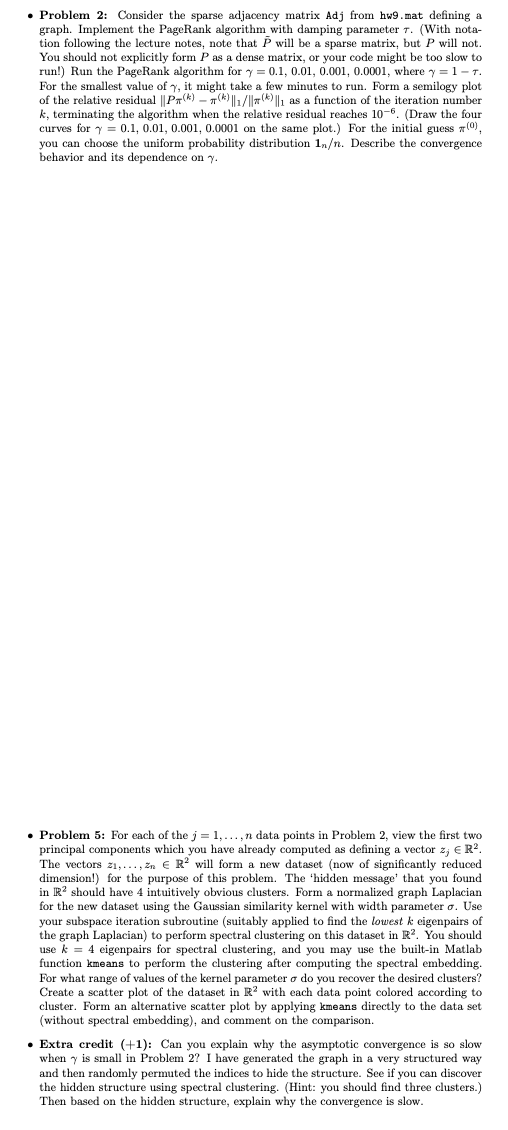 Solved Problem 5: For each of the j=1,dots,n ﻿data points in | Chegg.com