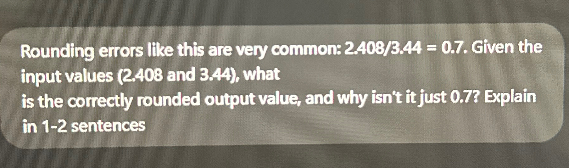 Solved Rounding errors like this are very common: | Chegg.com