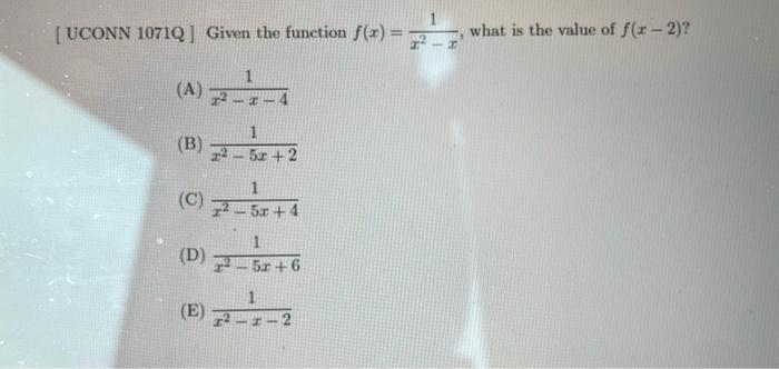 Solved [UCONN 1071Q] If f(x)=x2+2 and g(x)=2x+5, what is | Chegg.com