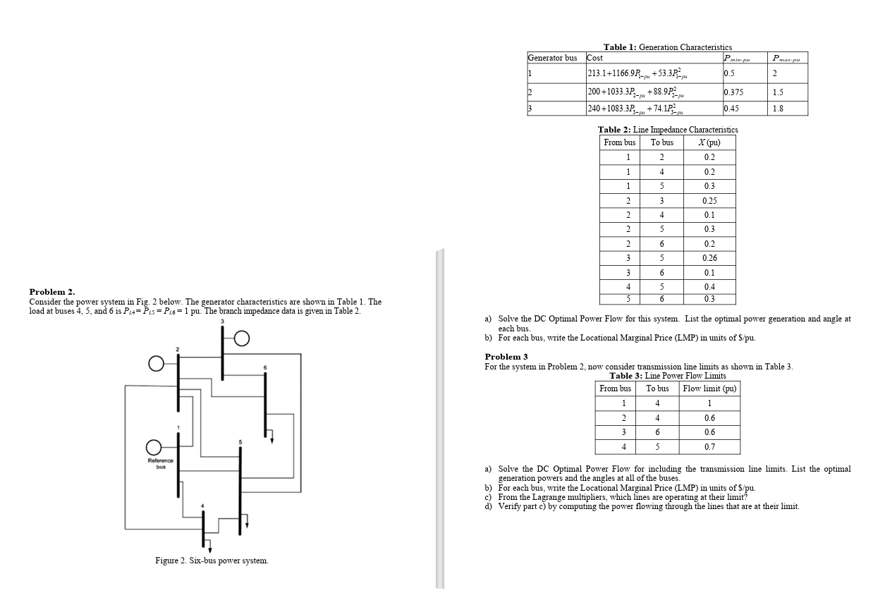 SOLVE PROBLEM 3 ﻿SHOW ALL THE WORKTable 1: Generation | Chegg.com