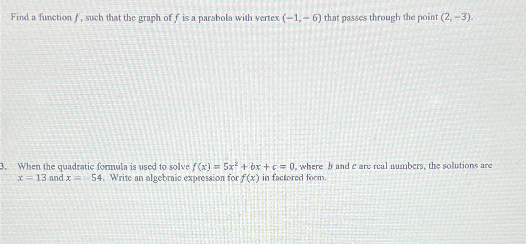 Solved Find a function f, ﻿such that the graph of f ﻿is a | Chegg.com