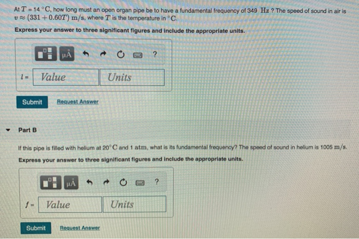 Solved AT -14°C, how long must an open organ pipe be to have | Chegg.com