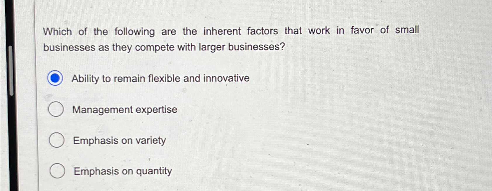 Solved Which of the following are the inherent factors that | Chegg.com