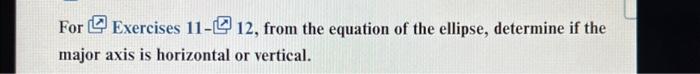 Solved 12. a. 11x2+10y2=1 b. 10x2+11y2=1For Exercises 11- | Chegg.com