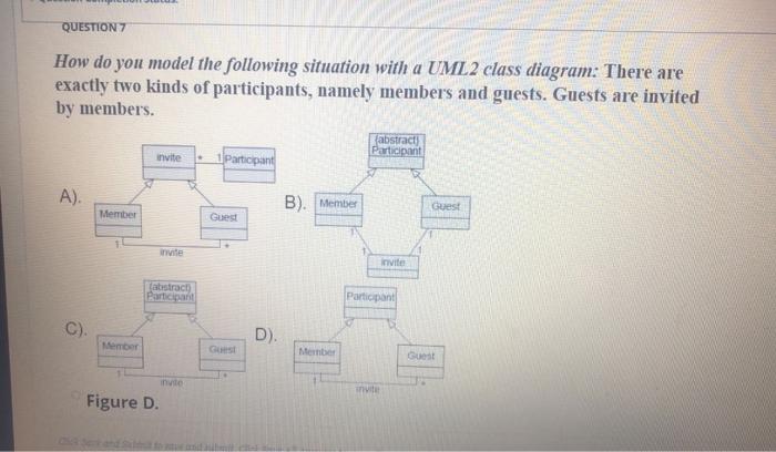 Solved QUESTION 7 How do you model the following situation | Chegg.com