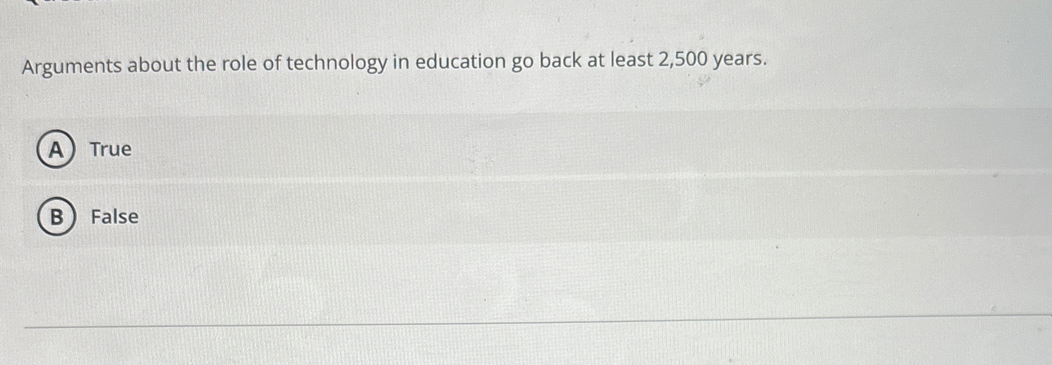 Solved Arguments about the role of technology in education | Chegg.com