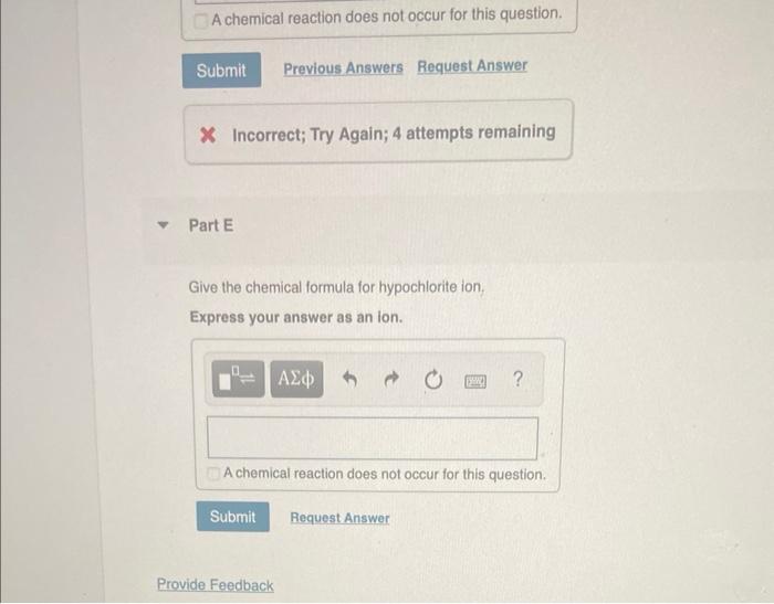 Solved Give the chemical formula for chlorite ion. Express | Chegg.com