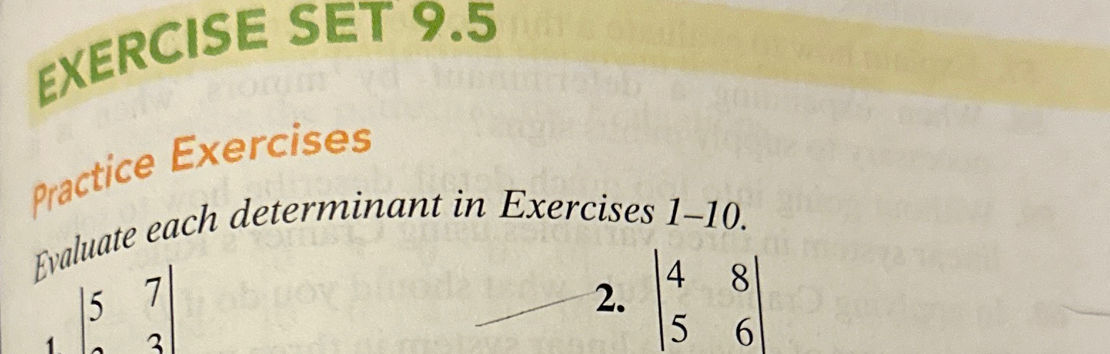 Solved practice ExercisesFylluate each determinant in | Chegg.com