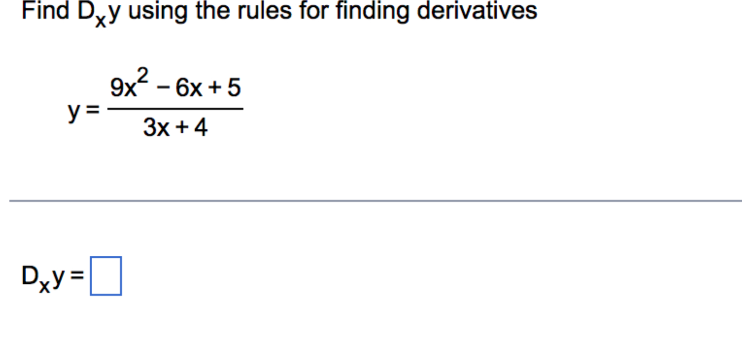 Solved Find Dxy ﻿using the rules for finding | Chegg.com