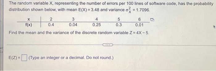 Solved The random variable X, representing the number of | Chegg.com