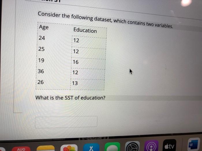 Solved Consider the following dataset, which contains two | Chegg.com
