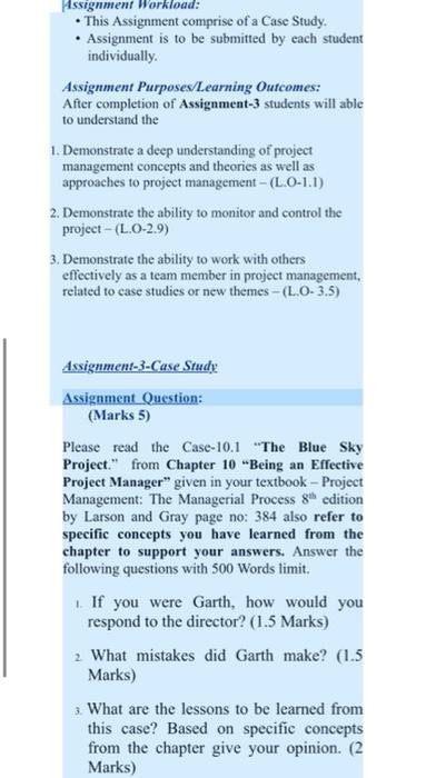 Assignment Workload:• This Assignment comprise of a | Chegg.com
