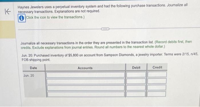 Solved Journalize all necessary transactions in order they | Chegg.com Solved Journalize all necessary transactions in order they | Chegg.com
