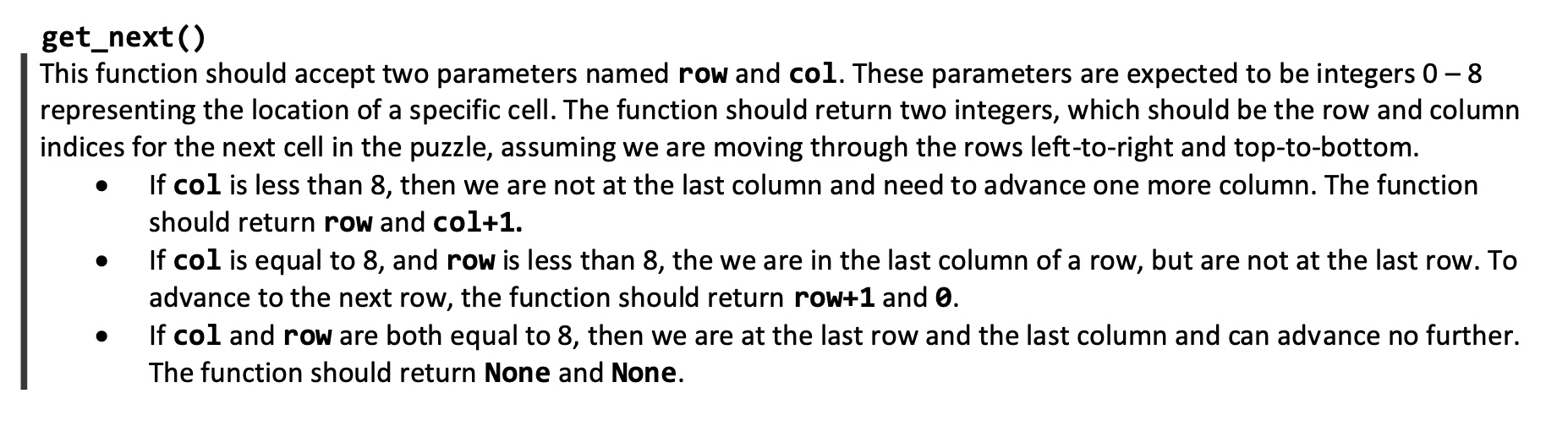 Solved get_next()This function should accept two parameters | Chegg.com