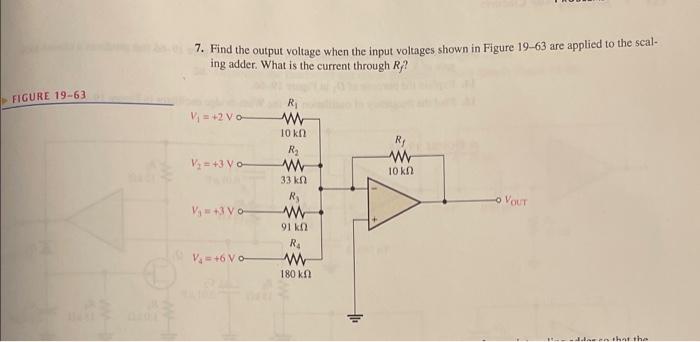 Solved 6. Find the value of Rf necessary to produce an | Chegg.com