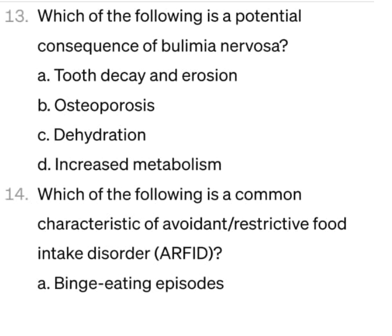 Solved Which of the following is a potential consequence of | Chegg.com