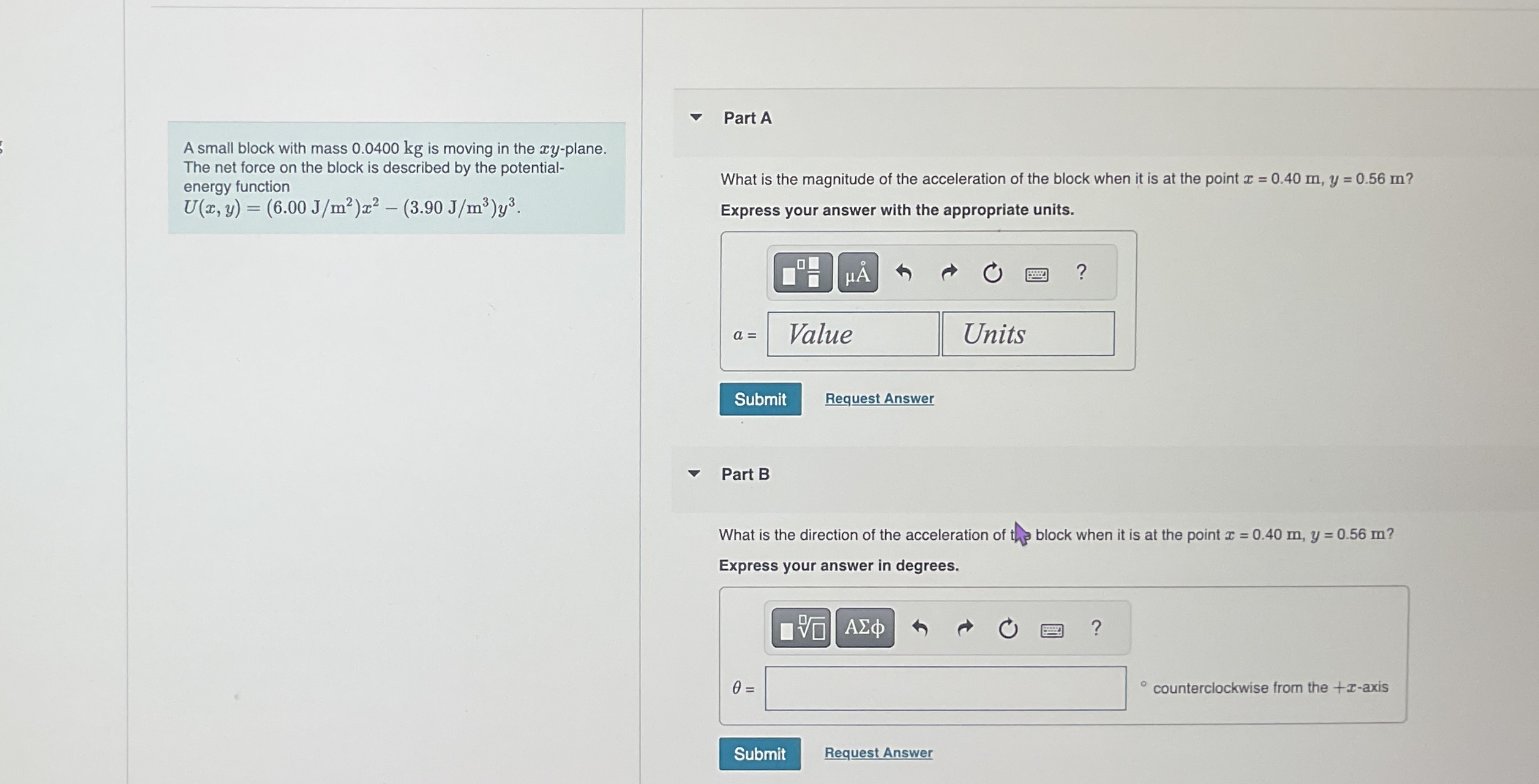 Solved A small block with mass 0.0400 ﻿kg is moving in the | Chegg.com