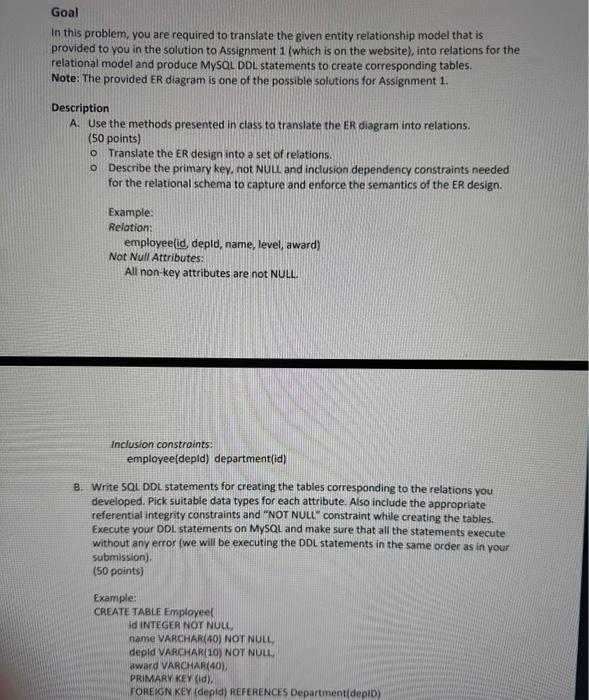 Solved In this problem, you are required to translate the | Chegg.com