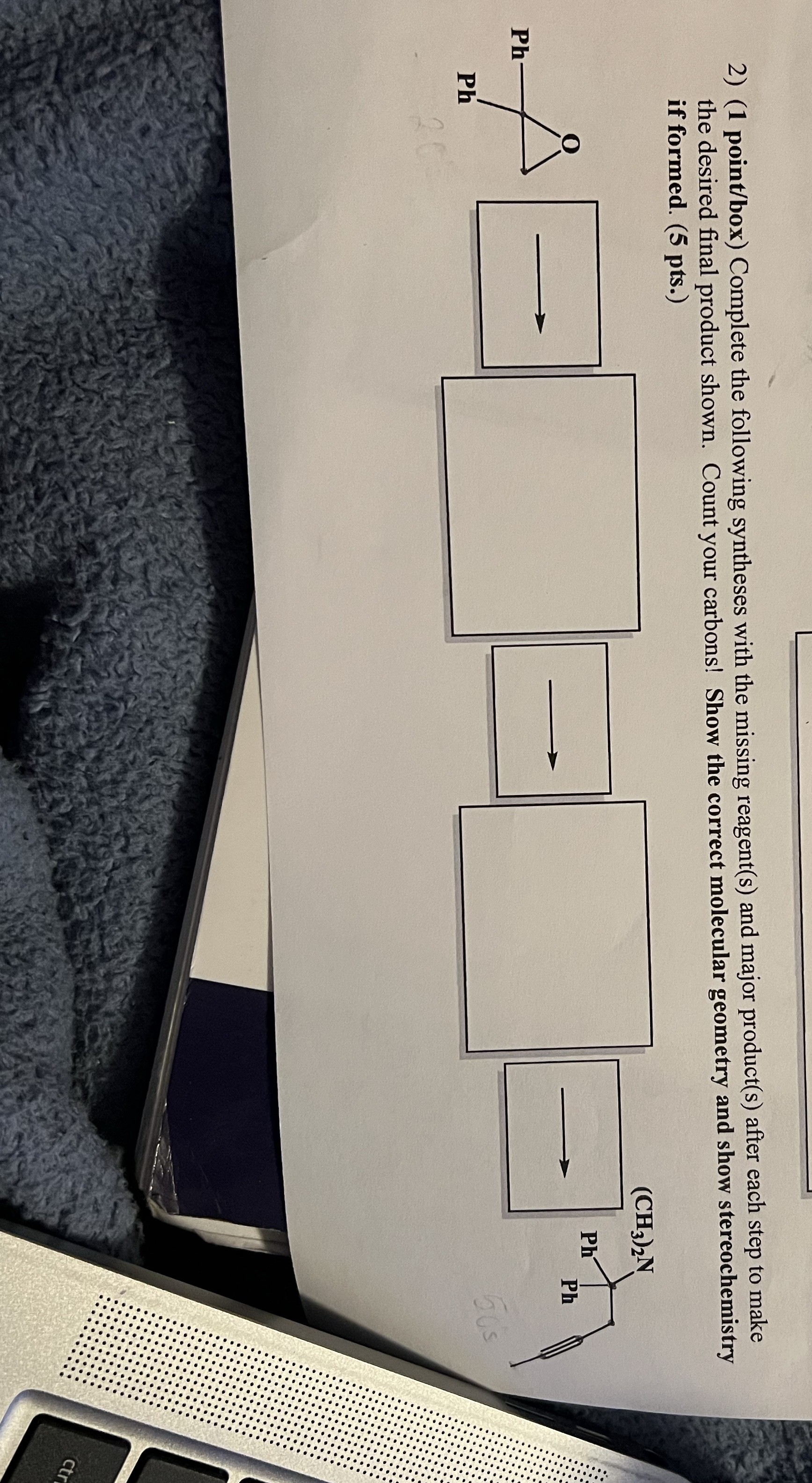 Solved (1 ﻿point/box) ﻿Complete the following syntheses with | Chegg.com