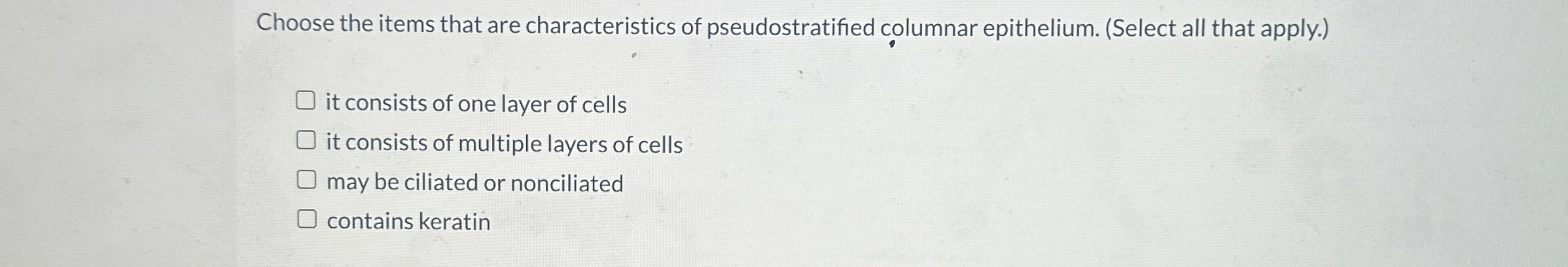 Solved Choose the items that are characteristics of | Chegg.com