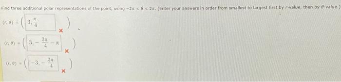 Solved Hot the point given in pelar coondinates. \\[ | Chegg.com