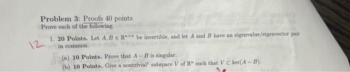 Solved Problem 3: Proofs 40 points Prove each of the | Chegg.com