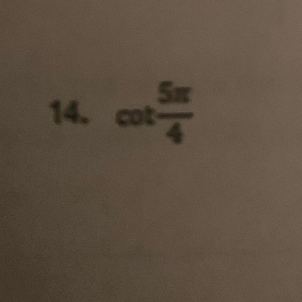 Solved cot5π4 | Chegg.com