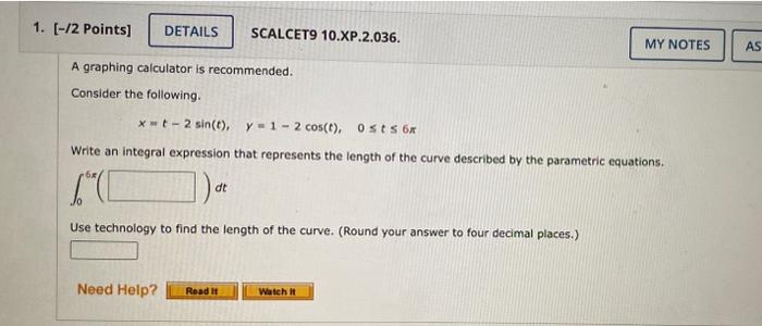 Solved A graphing calculator is recommended. Consider the | Chegg.com