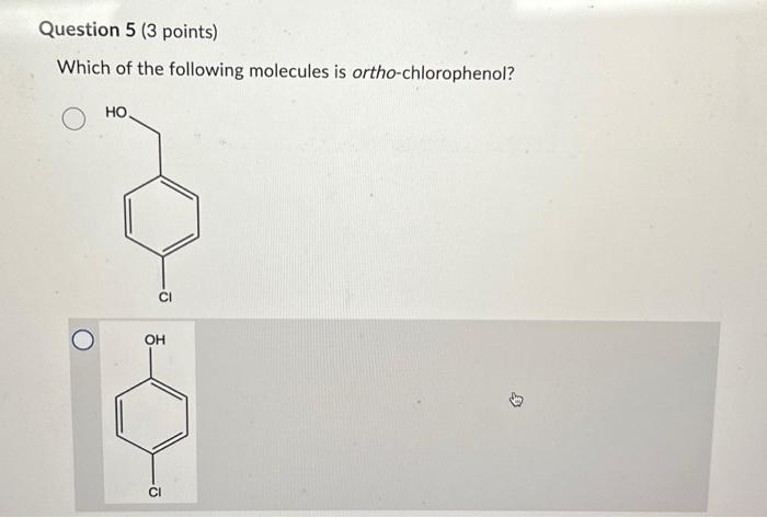 Solved Which of the following molecules is | Chegg.com