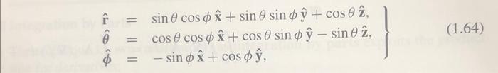 Solved express the unit vectors r, theta, phi in terms of | Chegg.com