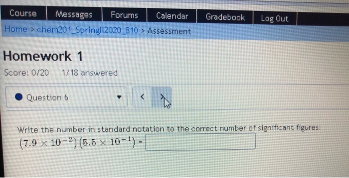 Solved Gradebook Course Messages Forums Calendar Home > | Chegg.com