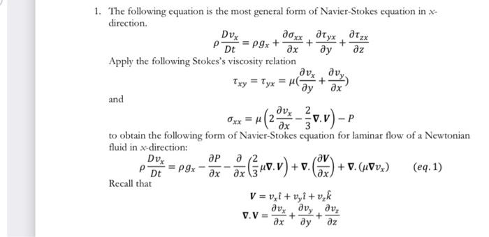 Solved The following equation is the most general form of | Chegg.com