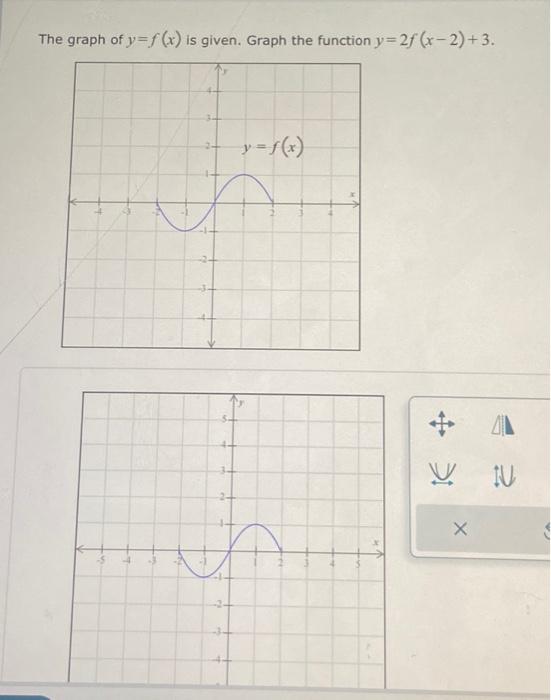 Solved The graph of y=f(x) is given. Graph the function | Chegg.com