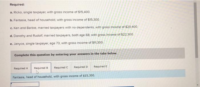 Solved For the following taxpayers, determine if they are | Chegg.com