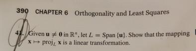 Solved 399 ﻿CHAPTER 6 ﻿Orthogonality and Least Squares41. | Chegg.com
