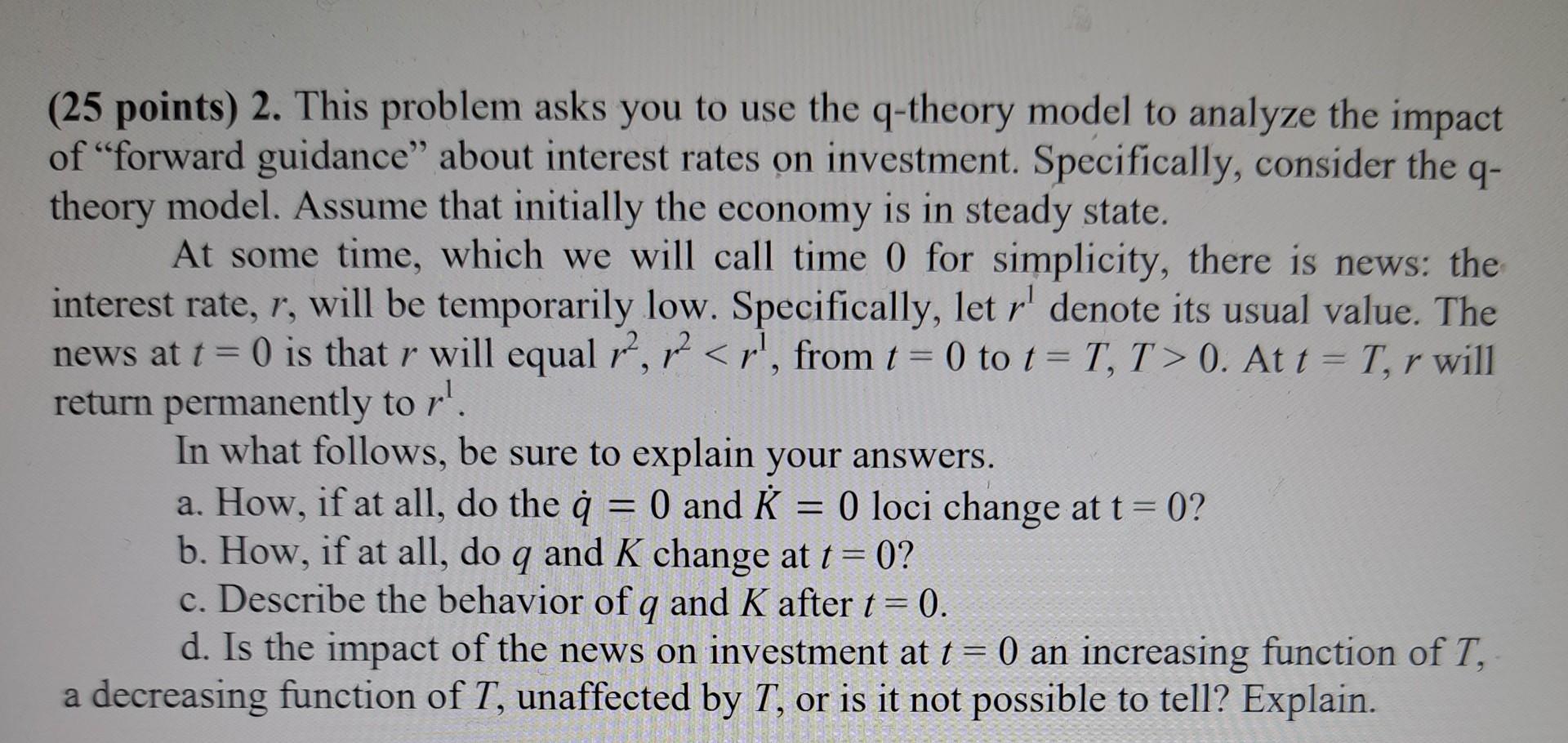 Solved (25 points) 2. This problem asks you to use the | Chegg.com