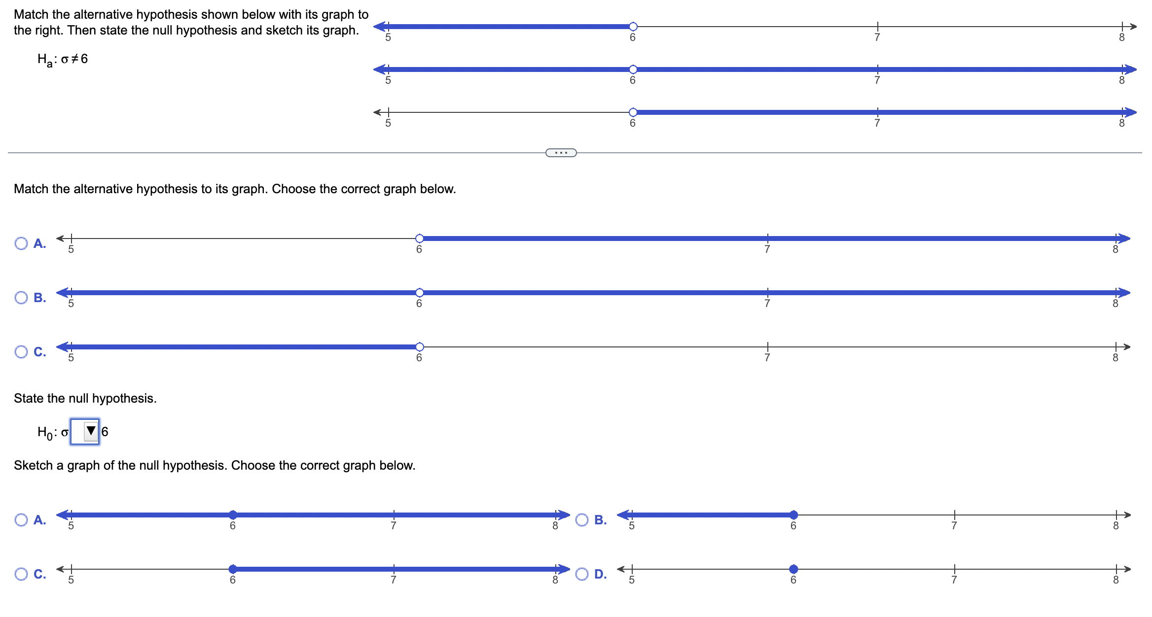 Solved Match the alternative hypothesis shown below with its | Chegg.com