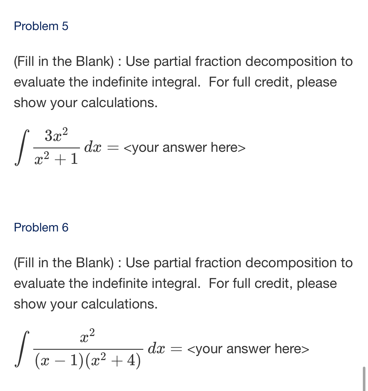 Solved Please answer both questions with all work shown | Chegg.com