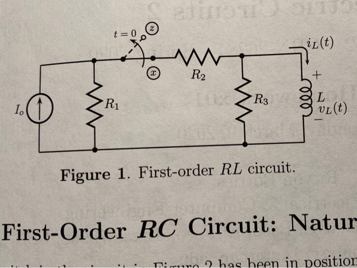 Solved 1 First-Order RL Circuit: Natural Response The switch | Chegg.com