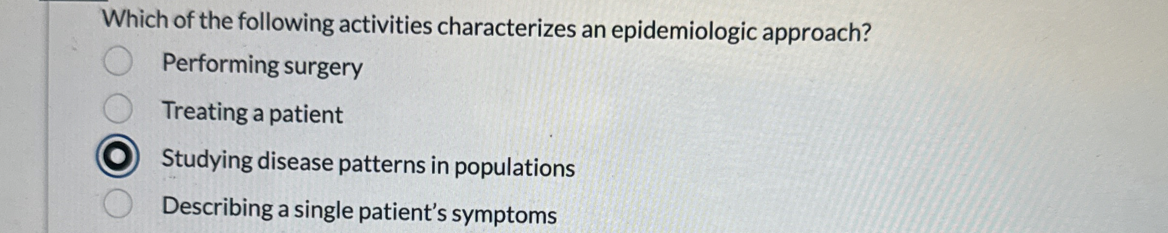 Solved Which of the following activities characterizes an | Chegg.com