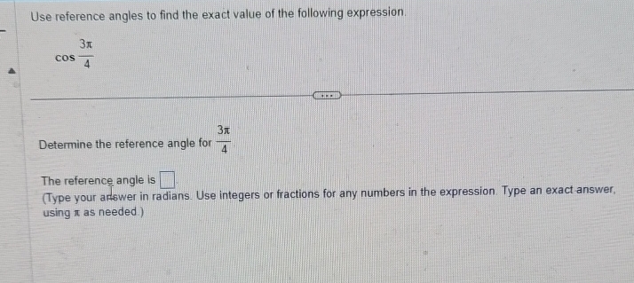 Solved Use reference angles to find the exact value of the | Chegg.com