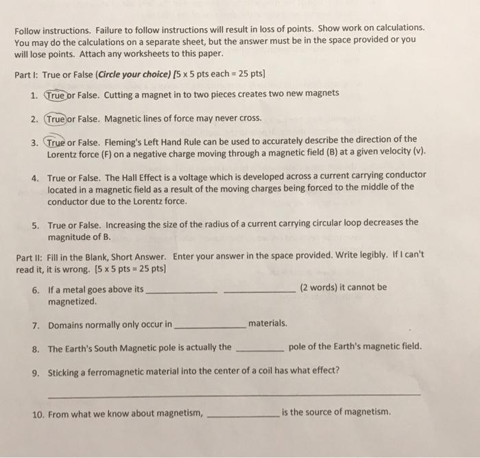 Solved Follow instructions. Failure to follow instructions | Chegg.com